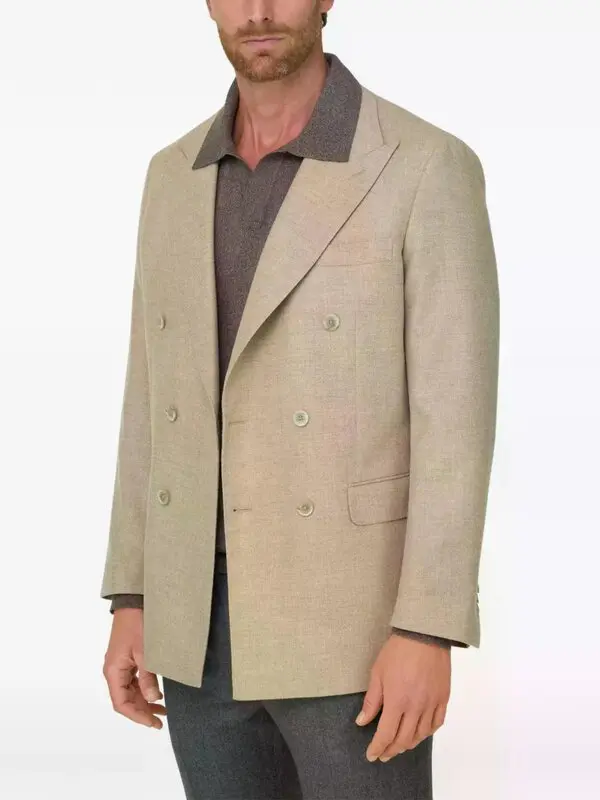 Boggi Milano Blazer Double-breasted In Wool Cashmere