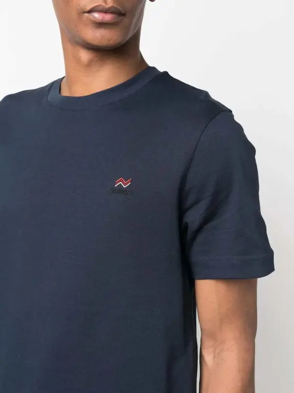 Missoni Embroidered Logo Cotton Crew-neck T-shirt