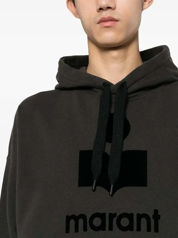 Isabel Marant Étoile Marant Miley Flocked-logo Hoodie