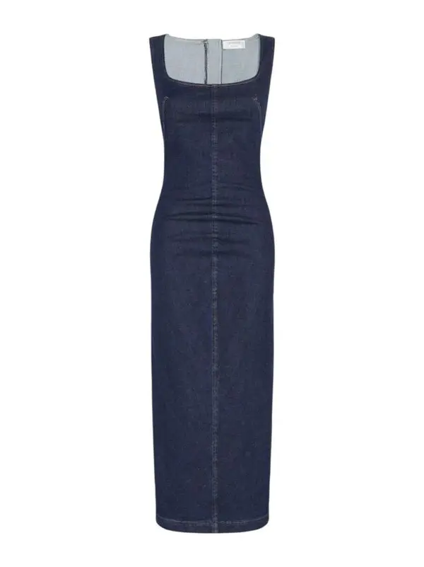 Sportmax Denim Dress With Zip Fastening