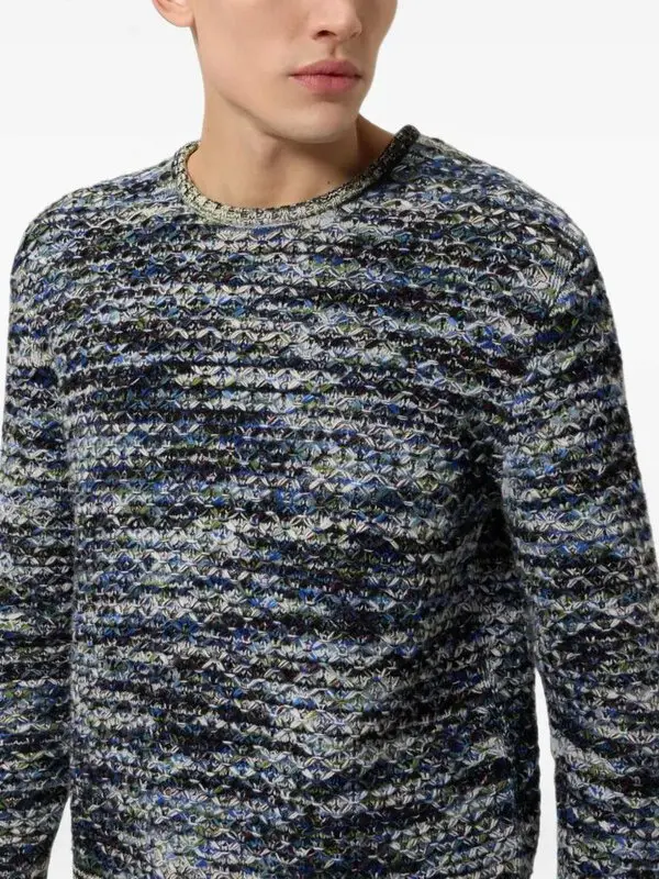 Missoni Zigzag Knit Crew-neck Sweater