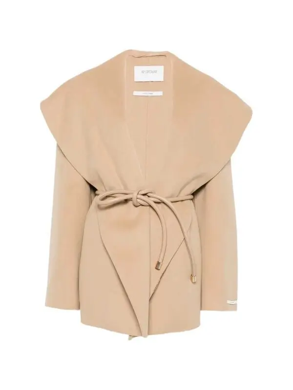 Sportmax Belted Shawl-collar Jacket