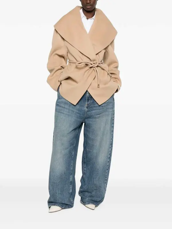 Sportmax Belted Shawl-collar Jacket