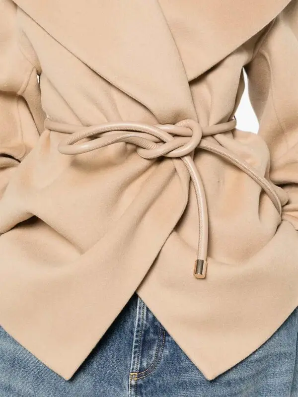 Sportmax Belted Shawl-collar Jacket