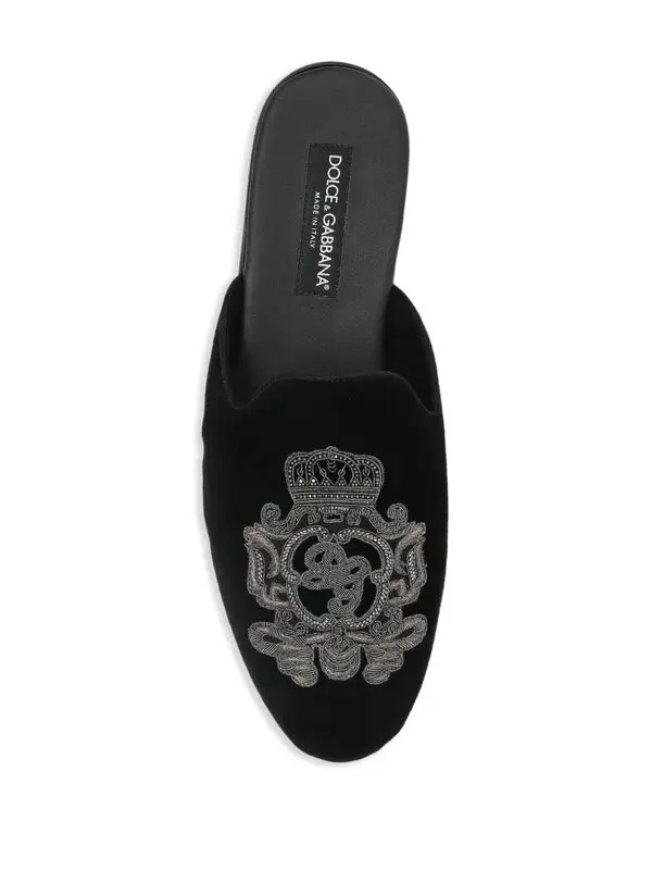 Dolce & Gabbana Embroidered Slippers