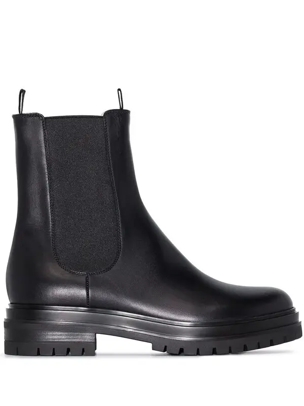 GIANVITO ROSSI Chelsea Chester Boots - Black