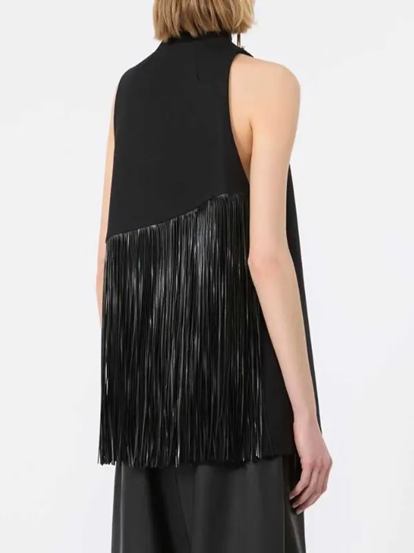 Sportmax Fringed Cotton Top
