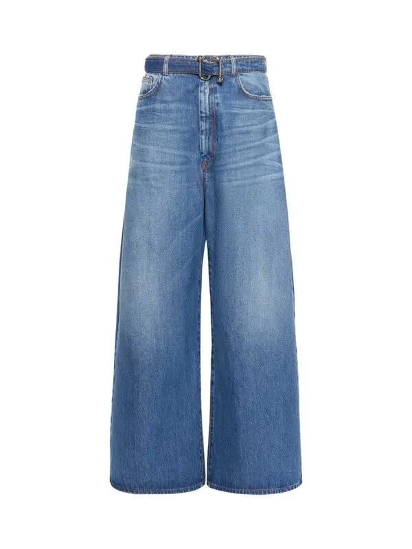 Sportmax Belted Wide-leg Jeans