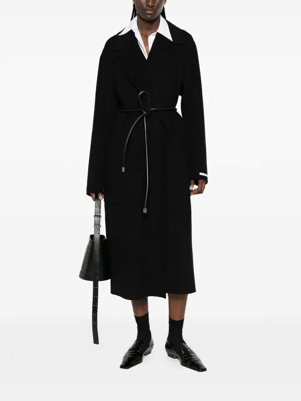 Sportmax Zannata Belted Coat With Notch Lapels
