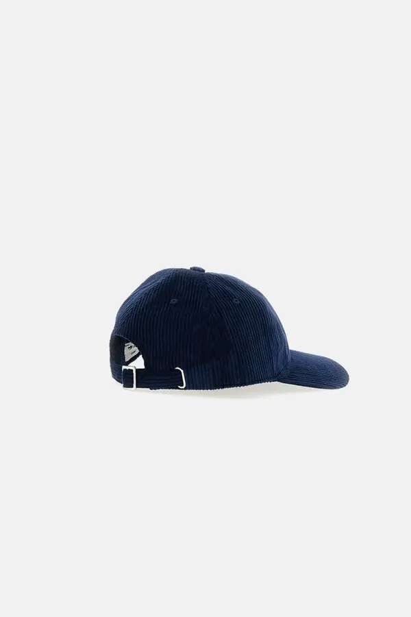 Lacoste Cappellino In Velluto - Blu