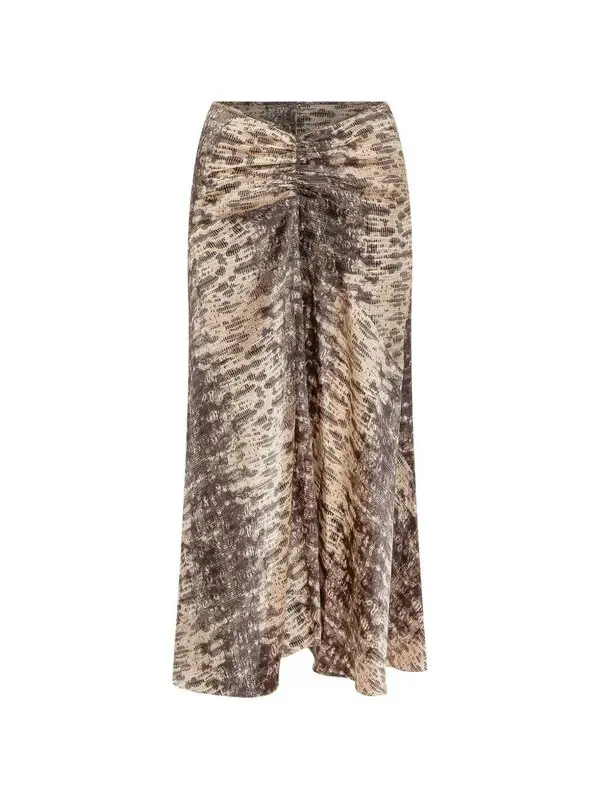 Isabel Marant Étoile Marant Laren Silk Skirt - Brown