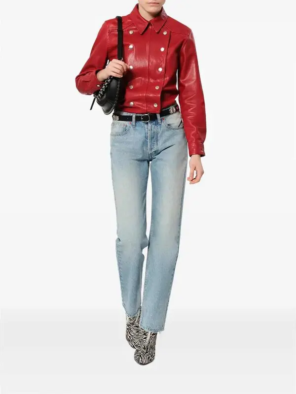 Isabel Marant Étoile Marant Valdy Snap-button Leather Shirt