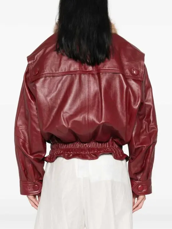 Isabel Marant Étoile Marant Valina Glossy Leather Jacket