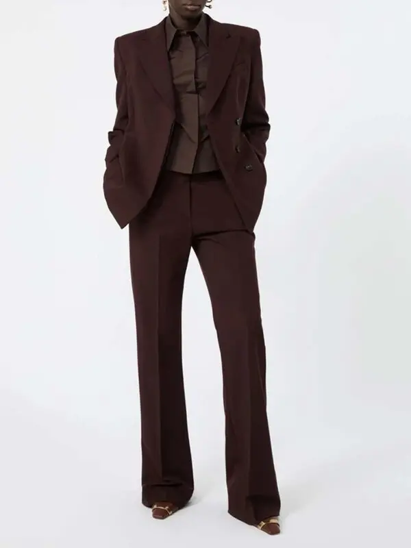 Sportmax Tailored Stretch Wool Jacket Plum - Multicolor