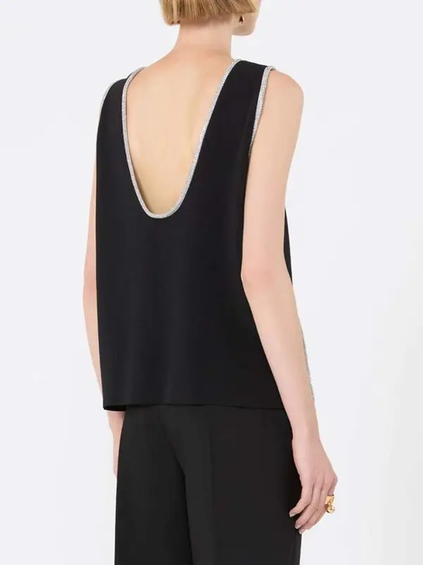 Sportmax Sleeveless Viscose Top