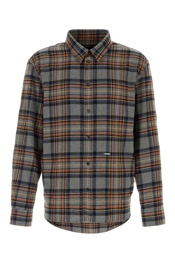 Dsquared2 Embroidered Flannel Shirt - Multicolor