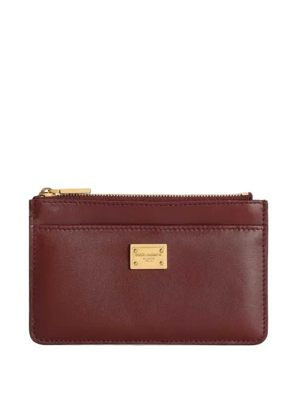 Dolce & Gabbana Plongé Calfskin Card Holder - Red
