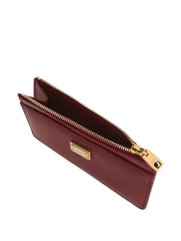 Dolce & Gabbana Plongé Calfskin Card Holder - Red