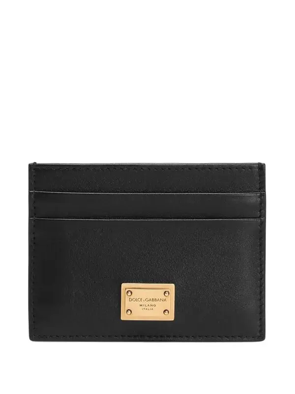 Dolce & Gabbana Leather Card Holder - Black