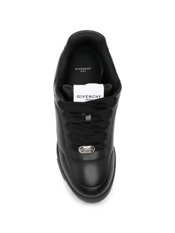 Givenchy Puffy Yard Sneakers In Nappa Leather - Black