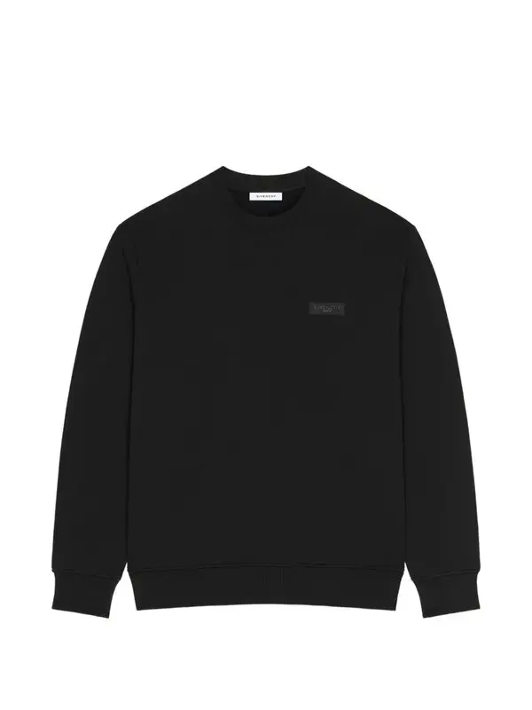 Givenchy Fleece Sweatshirt With Grosgrain Paris Detail