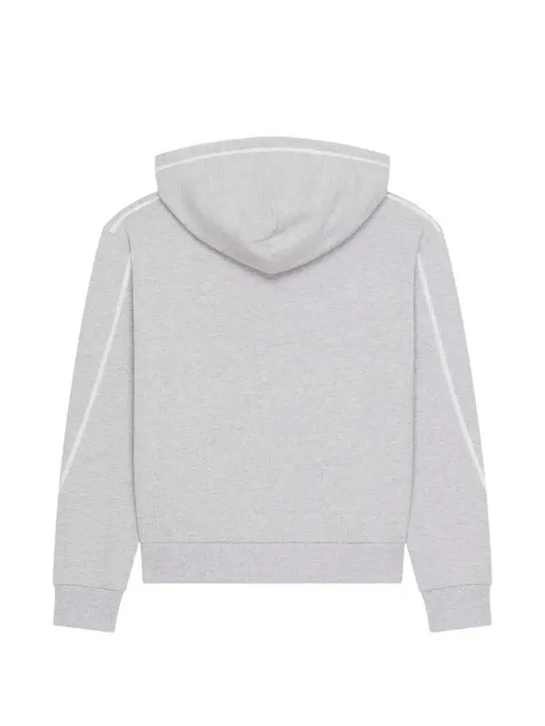 Givenchy Fleece Hoodie With Exposed Stitching - Gray