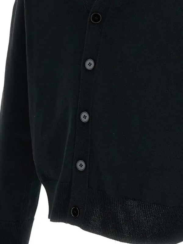 Givenchy Couture Seam Knit Cardigan With Paris Detail
