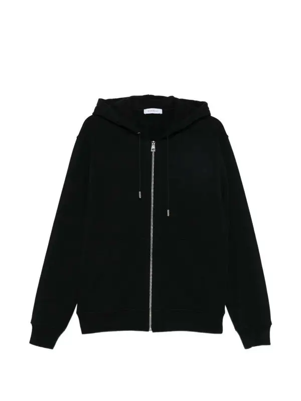 Givenchy Fleece Zip-up Hoodie With Photographic Negative Print