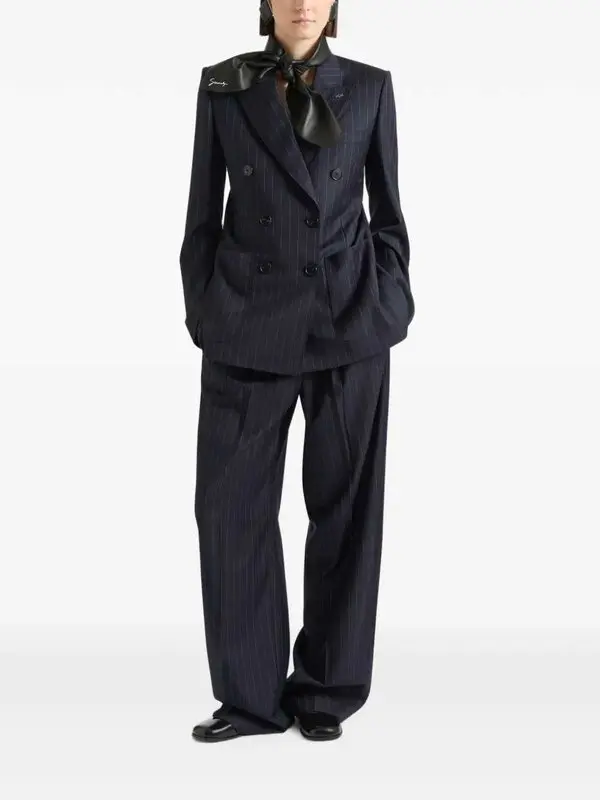 Givenchy Pleated Pinstripe Trousers