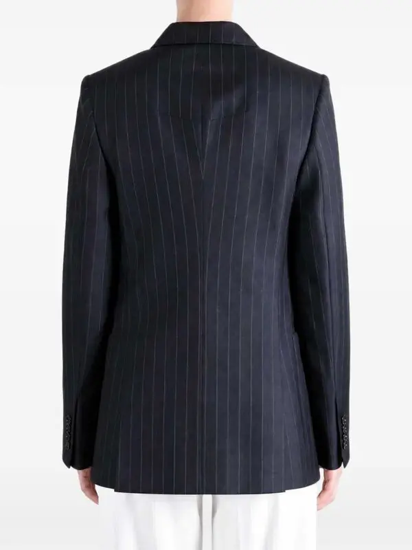 Givenchy Striped Wool Double-breasted Jacket