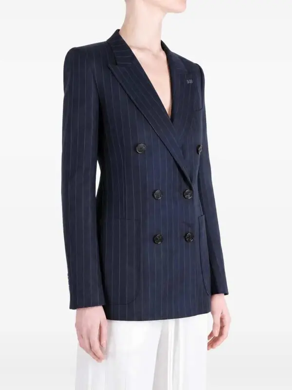 Givenchy Striped Wool Double-breasted Jacket