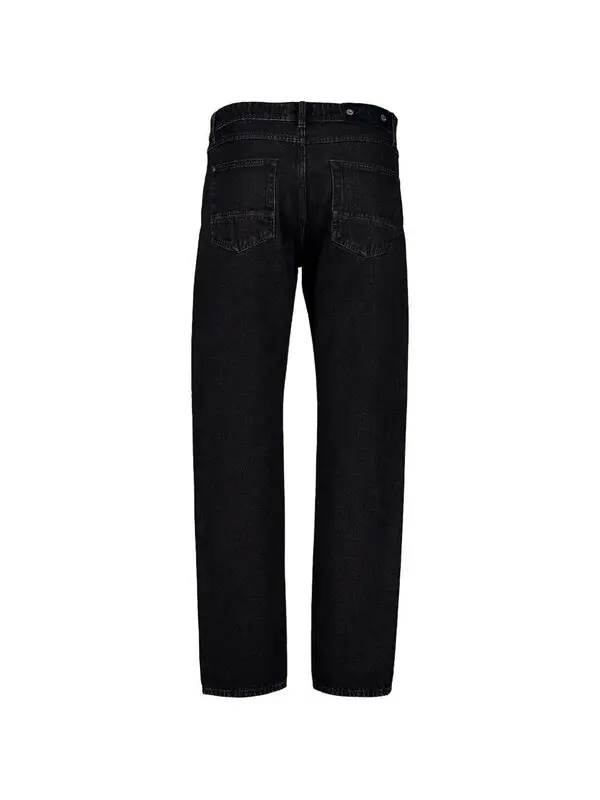 Stone Island Regular Straight-leg Jeans - Black