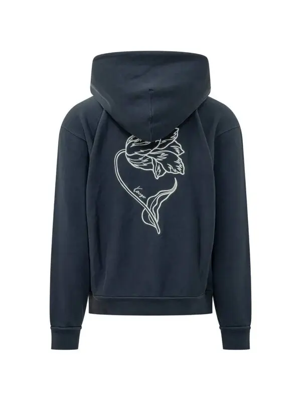 Kenzo Hooded Jacket With Graphic Print