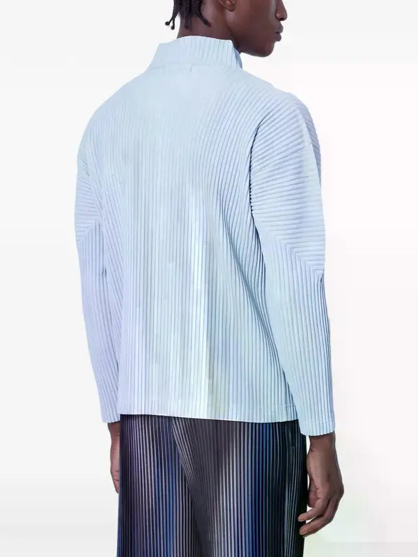 Issey Miyake Pleated Zip-up Jacket