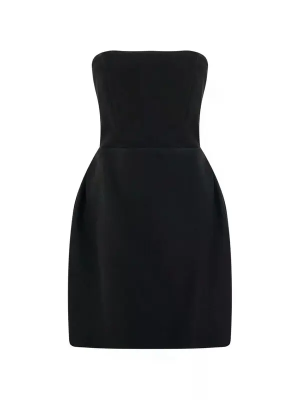 ACTUALEE Strapless Tulip-skirt Mini Dress