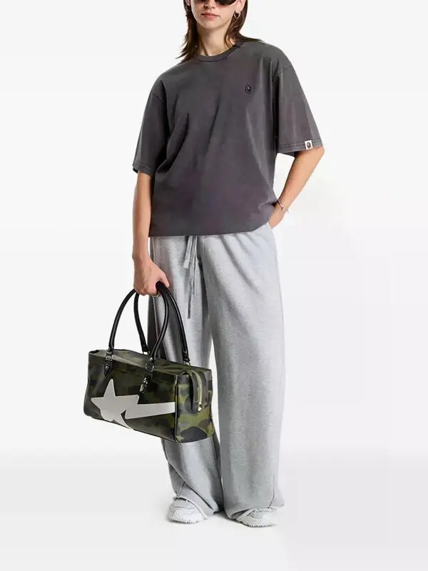 A BATHING APE Crew Neck Garment-dyed T-shirt