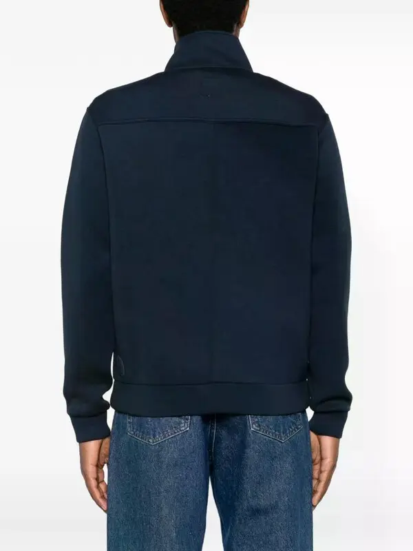 MURPHY&NYE Shore Zip-up Logo-print Sweatshirt - Blue
