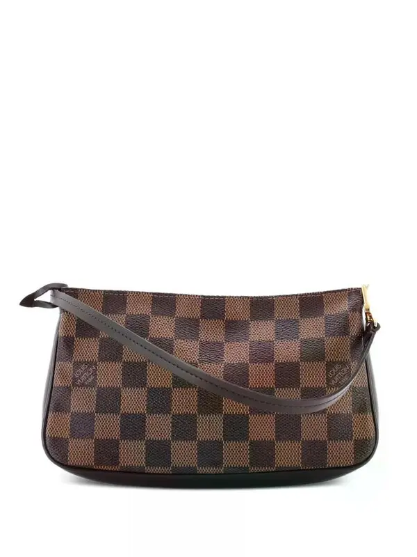 LOUIS VUITTON Navona Pochette Accessoires Damier Clutch Bag - Brown