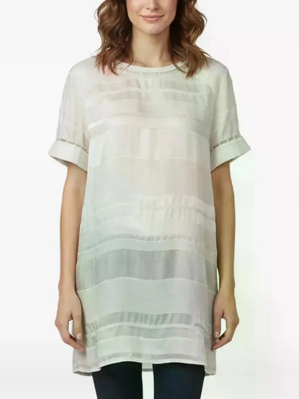IRO PARIS Frey Striped Silk Mini Dress