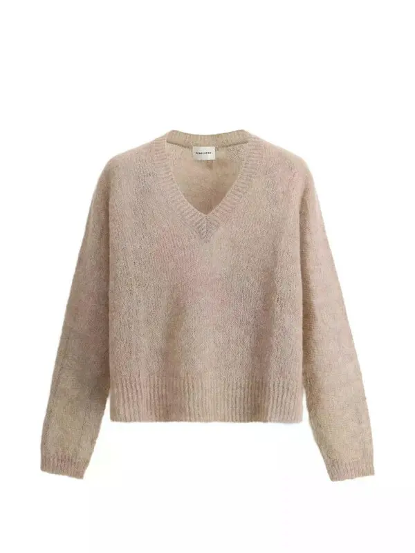 SCAGLIONE Boxy V-neck Sweater - Neutrals