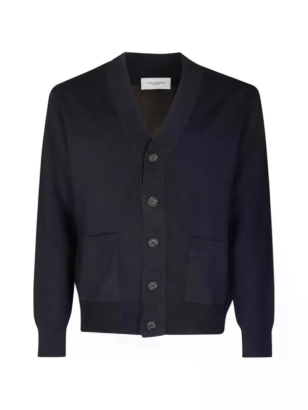 PAOLO PECORA Sleeveless Cardigan - Blue
