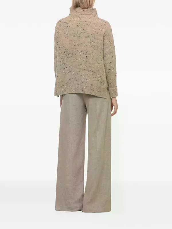 D.exterior Flecked Roll-neck Sweater