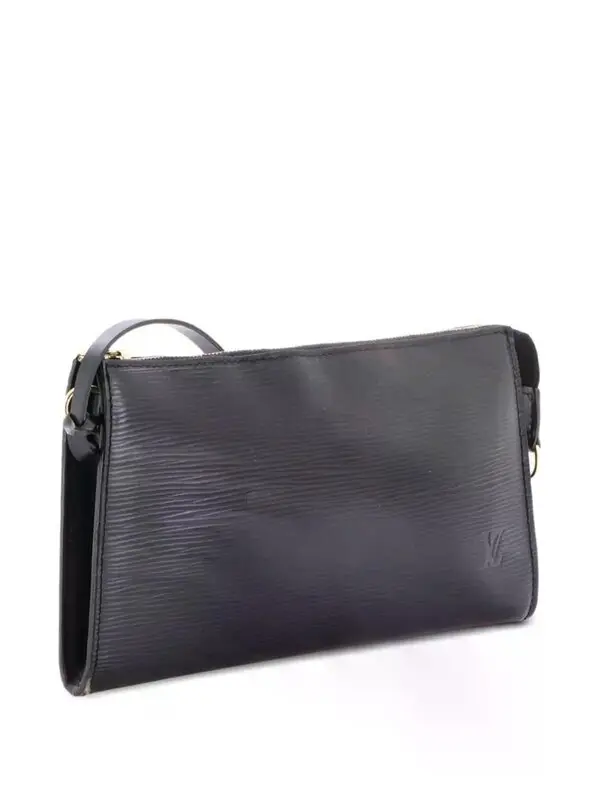 LOUIS VUITTON Pochette Accessoires Epi Leather Clutch Bag - Black