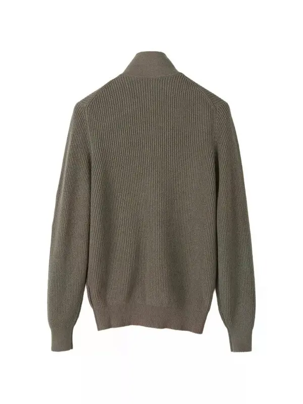 Brunello Cucinelli Zip-up Ribbed-knit Cardigan