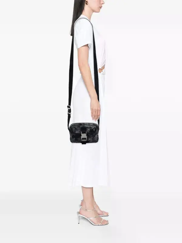 Gucci 2016-2026 Mini Gg Canvas Camouflage Buckle Crossbody Bag