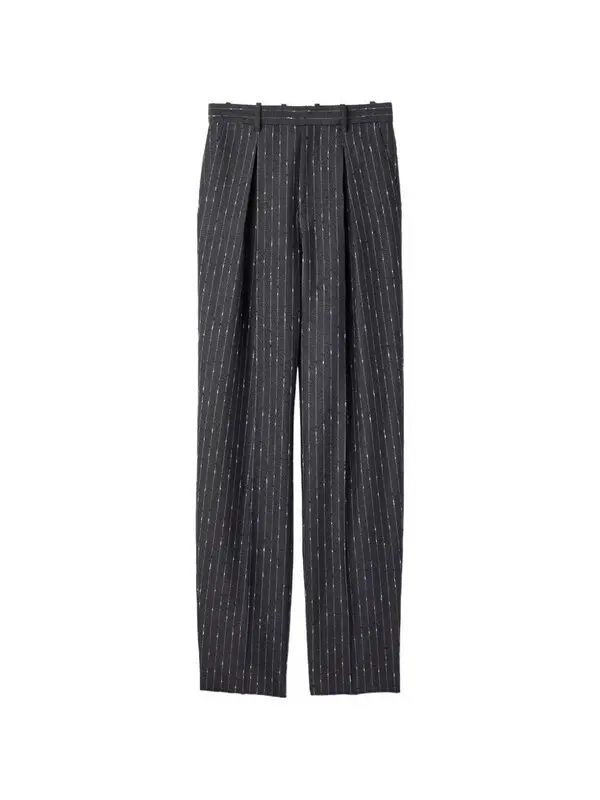 Jacquemus The Losange Pleated Tailored Trousers - Grey