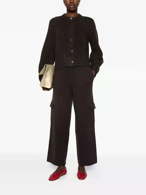 FTC Chunky-knit Button-up Cardigan - Brown