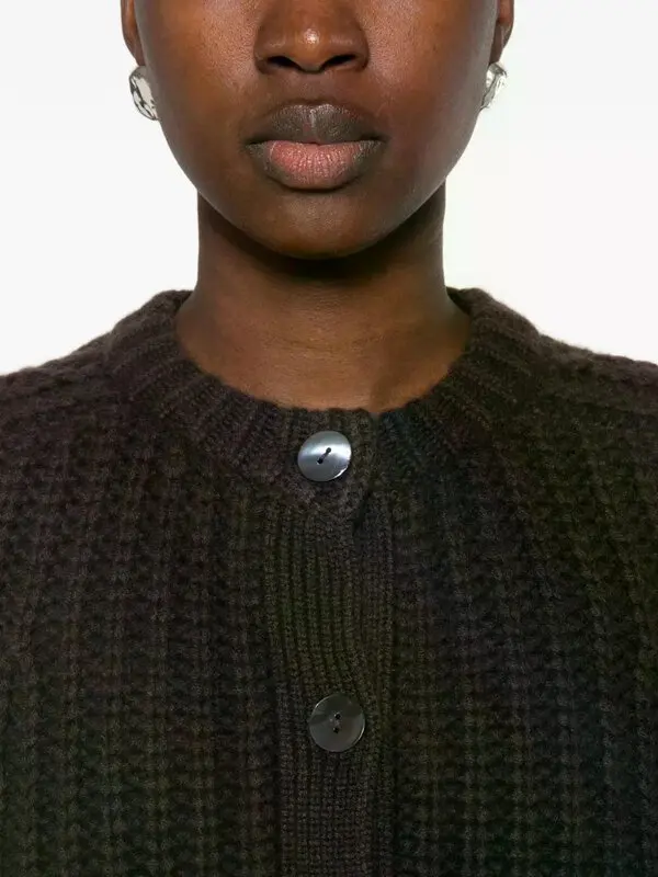 FTC Chunky-knit Button-up Cardigan