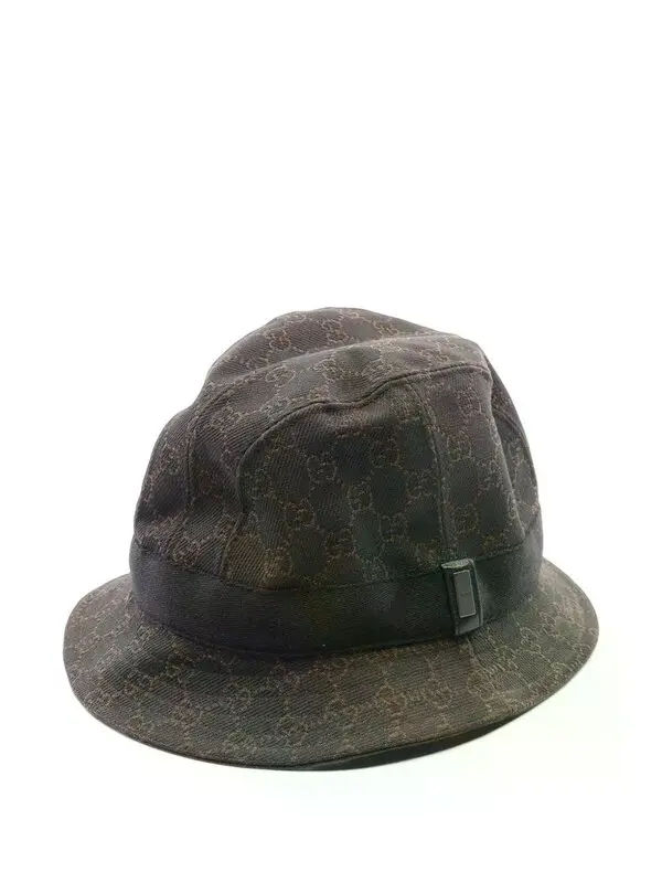 Gucci 2000s Gg-pattern Bucket Hat - Brown