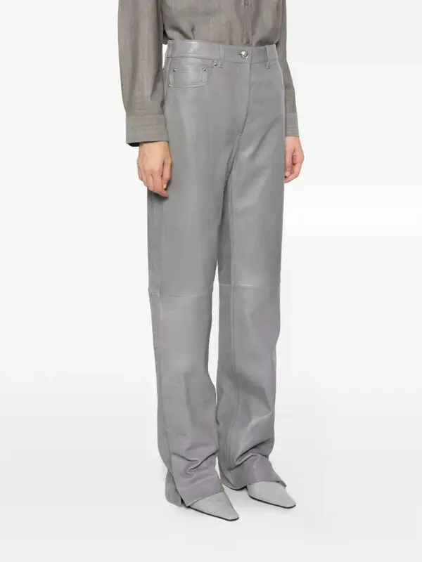 Sportmax Paneled Leather Trousers
